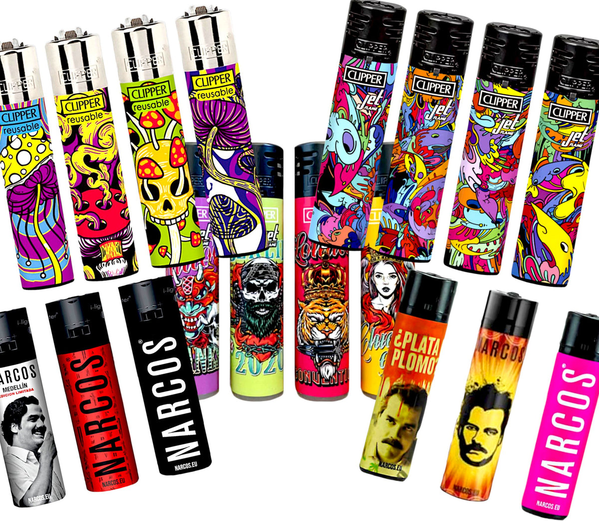 Lighters, Hemp wicks, Blowtorches, Jet flame, Clipper lighters UK ...