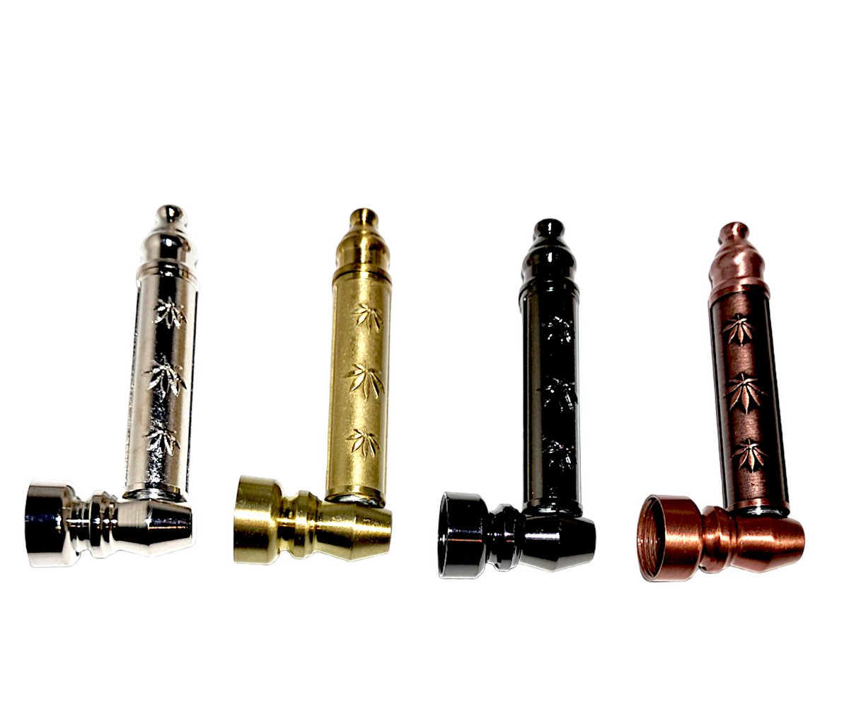 Metal Pipe "Leaf Design" - Assorted Colours – The Smoke Asylum