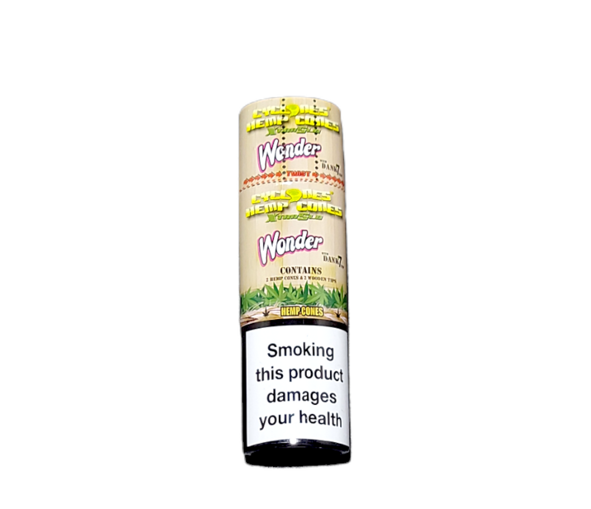 Cyclones Xtraslo Hemp Cones - Wonder (2 per pack) – The Smoke Asylum