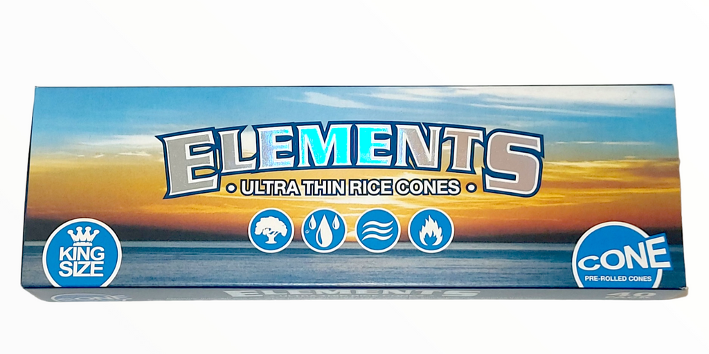 Elements King Size Ultra Thin Rice Cones (40 per pack) – The Smoke Asylum